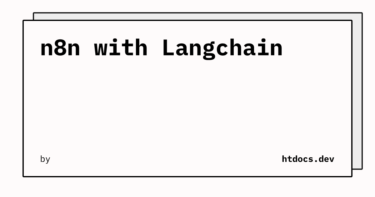 n8n with Langchain