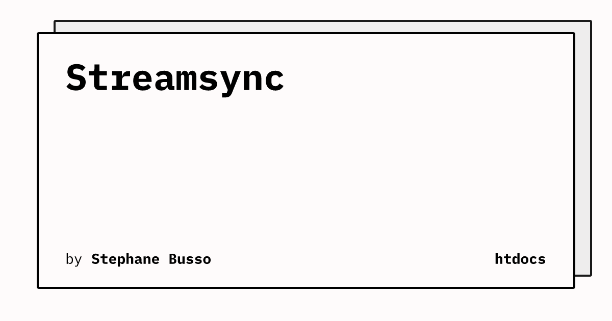 Streamsync